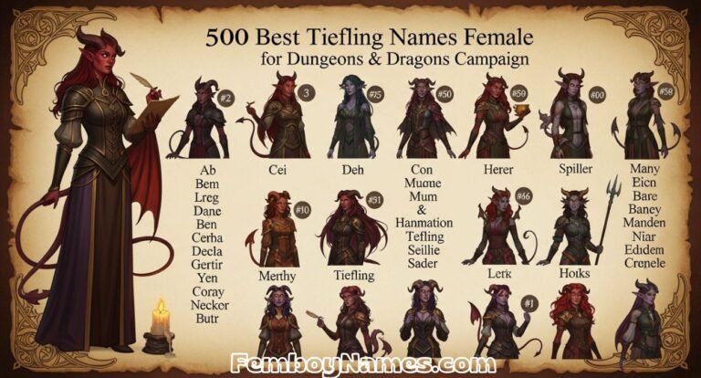 500 Best Tiefling Names Female for Dungeons & Dragons